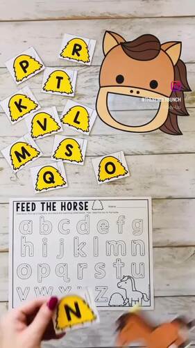 Matching and Tracing Uppercase and Lowercase Letters - Feed the Activities