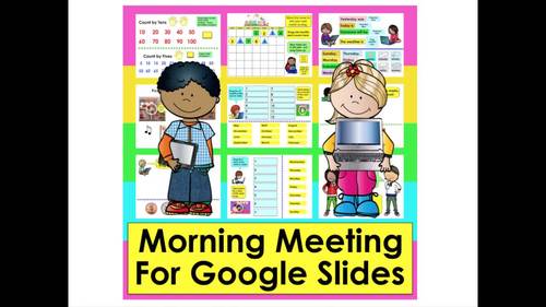 Morning Meeting Google Slides Editable Digital Resources Circle Time ...
