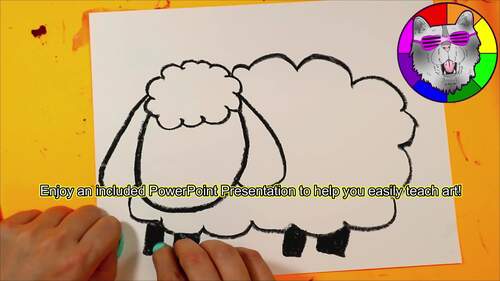 Spring Art Project Craft Activities Lamb Art Lesson Writing Prompt ...