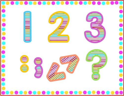 Printable Bright Bulletin Board Letters, Editable Large Alphabet ...