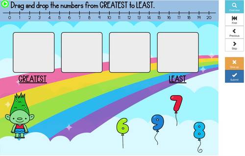 Ordering Numbers to 20 | Digital BOOM CARDS™ by Teaching Literacy