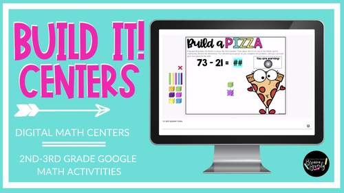 Digital Math Centers for 2nd Grade - The Complete Bundle by Briana Beverly