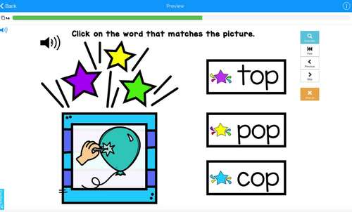 Phonics Short 'o' Task Cards Distance Learning | Boom Cards™ | TPT