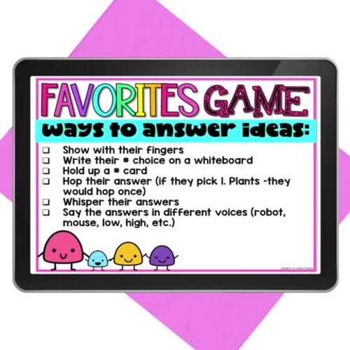 Morning Meeting Digital games | Favorites BUNDLE- Digital Fun Friday Games