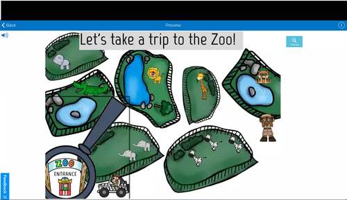 Life Skills Virtual Zoo Field Trip (GIFS) with Counting and Language ...