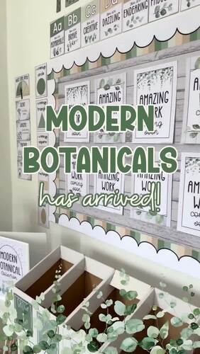 BOTANICAL | Nature Themed Modern Farmhouse & Calm Classroom Decor BUNDLE