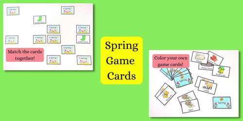 Bundle of Matching Game Cards for Memory and Go Fish by More Than Just ...