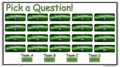 Potential and Kinetic Energy Quiz Game for PowerPoint by JayZee | TPT