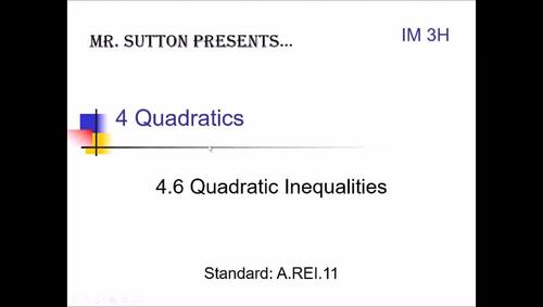 Quadratics Unit (Algebra 2 Honors) by Mr Sutton Presents | TPT