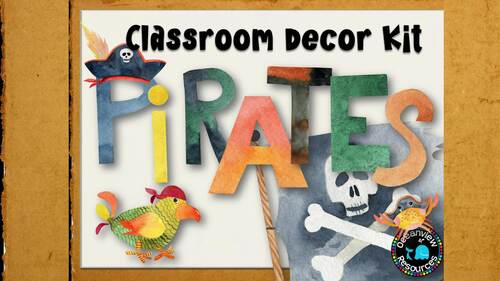 PIRATE DECOR I Classroom Labels + Signs Pack | organisation with a ...