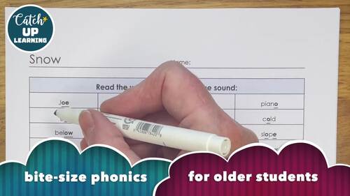 SOR Phonics for Older Students Decodable Passages ELL Dyslexia Special ...