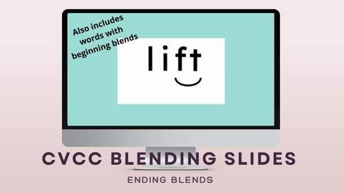 Ending Blends (CVCC) Blending Practice Slides by Teaching With Miss T