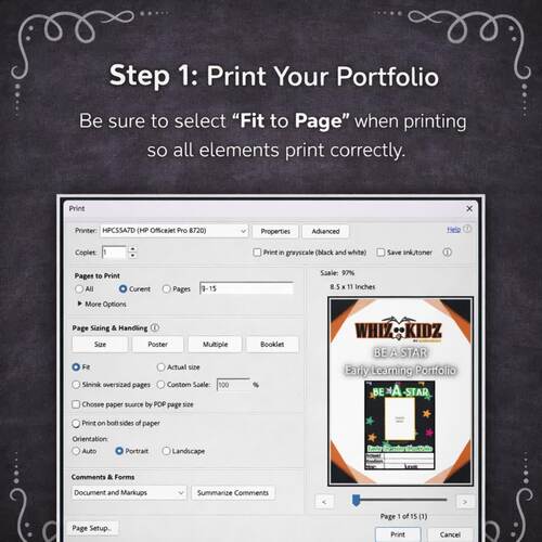 Looking Bright Preschool Portfolio | Pre-k Assessment | Student Keepsake