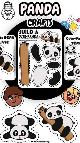 Panda Craft | Rainforest Animals Craft | Jungle Zoo Animals Craft ...