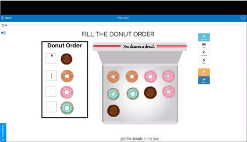 Life Skills Math Counting and Inventory Donut Order Boom Cards™ | TPT