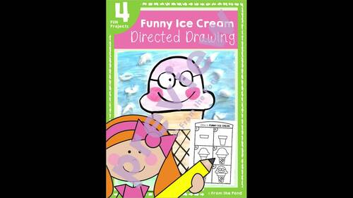 Funny Ice Cream Directed Drawing | Summer Art and Writing Activity