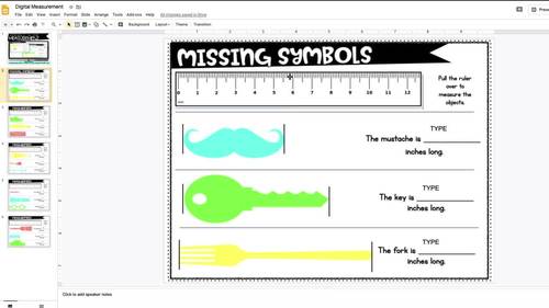Digital Math//Customary Measurement Activity//Google Slides//DISTANCE ...