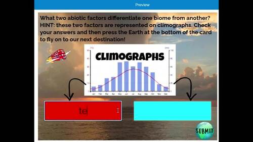 AP Environmental Terrestrial Biomes Boom Cards by Science With Grapes
