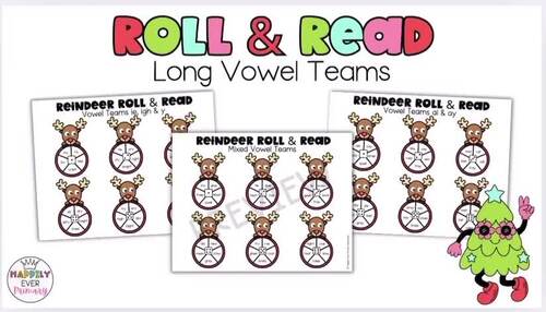 Christmas Roll & Read Fluency Practice Games | CVCe Long Vowels | TPT