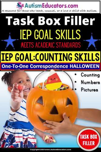 HALLOWEEN Counting To 20 with Numbers and Pictures Task Box Filler for ...