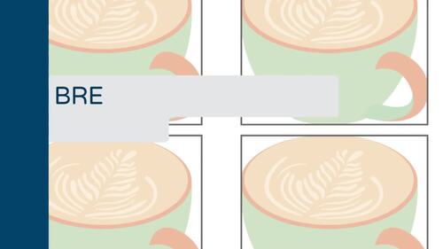 DOOR DECORATIONS Back to School LATTE Theme | EDITABLE Door Decor Display