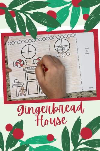 Gingerbread House for Sale | Craft with Writing | TPT