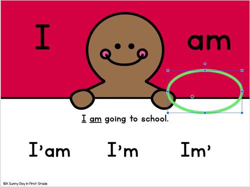 Gingerbread Contractions for Google Slides™ by A Sunny Day in First Grade
