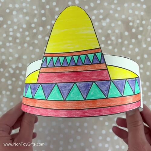Sombrero Headband Craft - Mexican Fiesta Party Hat - Cinco de Mayo ...