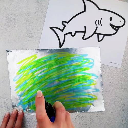 Shark Craft | Printable Ocean Animal Process Art Activity | Low Prep ...