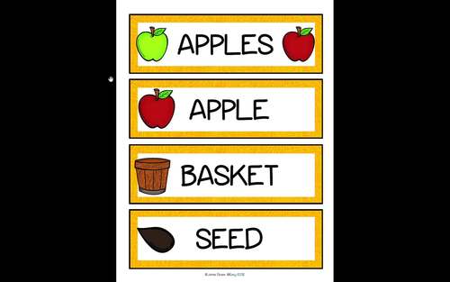 Apples Preschool Theme by Easy ECSE | TPT