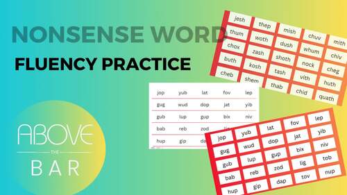 Nonsense Word Fluency Practice - Google Slides & Printables - Initial ...