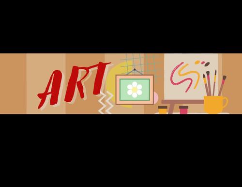 ART GOOGLE CLASSROOM BUNDLE | ART VIRTUAL BACKGROUND | ANIMATED BANNERS