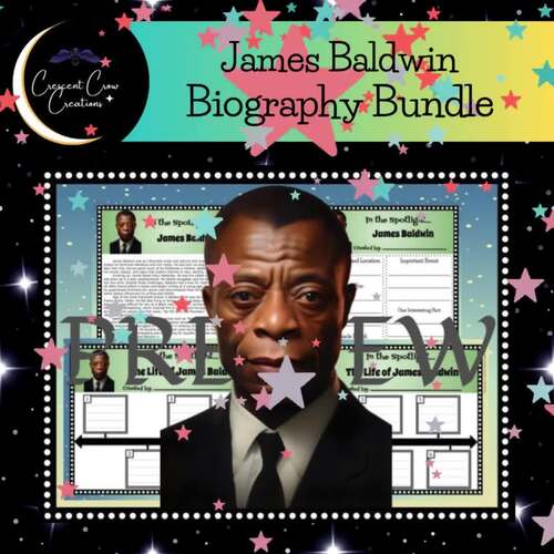 Black History Figure James Baldwin Biography Bundle Research Bundle