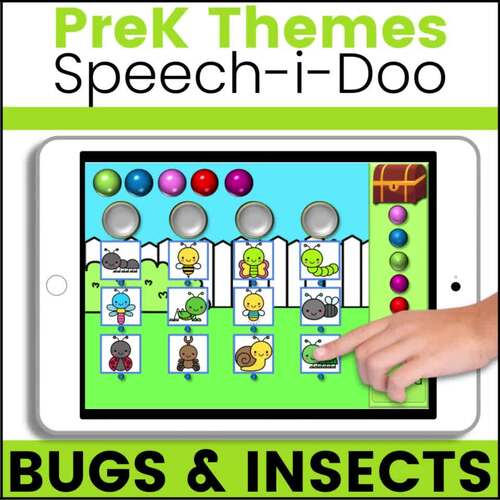 PreK Themes BUGS and INSECTS | Digital Cariboo - Speech-i-Doo BUG Vocab
