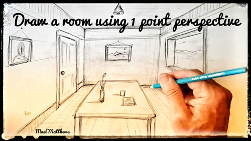 how to draw a room with perspective