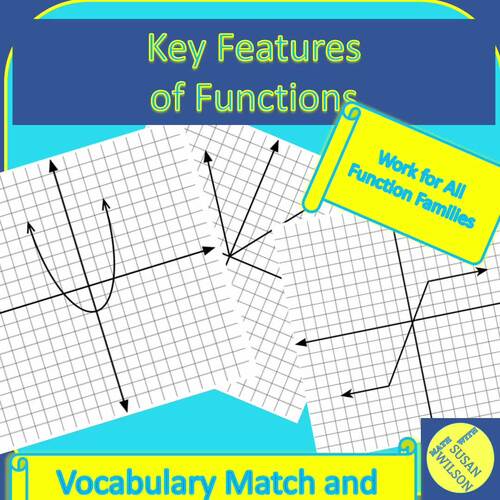 Customizable Key Features of Functions Vocabulary Match and Draw Notes