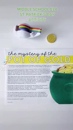 St. Patrick's Day Close Reading Mystery Inference Activity - Leprechaun ...