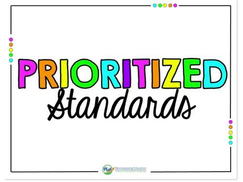2020 Prioritized ELA & Math Standards, I Can Statements & Vocabulary ...