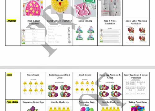 Easter Lesson Plan for Preschool and Pre-K by Admin 4 You | TPT