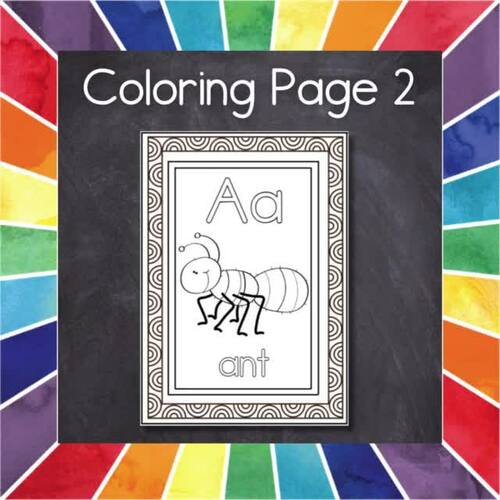 Introducing Letter A: 10 Coloring Pages | Short /a/ Sound | The Alphabet
