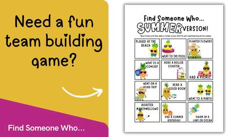 Find Someone Who... Summer Version! Back to School! 2 Versions! by HolmRoom