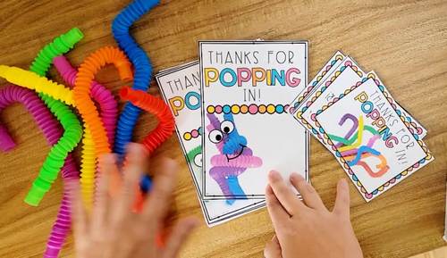 POP TUBE! Fidget pops Student Gift Tags| Back to School| Meet the ...