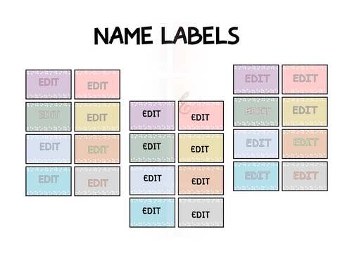 Printable Spotty Classroom Labels, Cubby Tags, Book Bin Labels, Planner ...