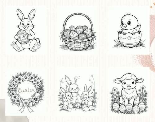 Happy Easter: A Joyful Celebration Coloring Book by Colorful Creations Hub