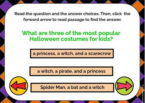 Halloween Activity Scavenger Hunt BOOM Cards by CarolJ Creations