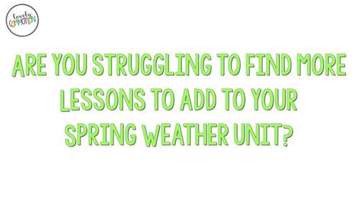 Two and Three's SPRING WEATHER Lesson Plans | TPT