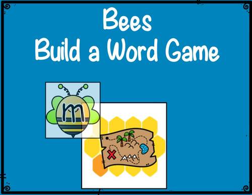 Bees Themed Build a Short Vowel CVC Word by The Teaching Scene by Maureen