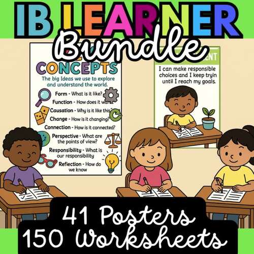IB PYP BUNDLE | Learner Profiles, ATL Posters, Key Concepts & SEL ...