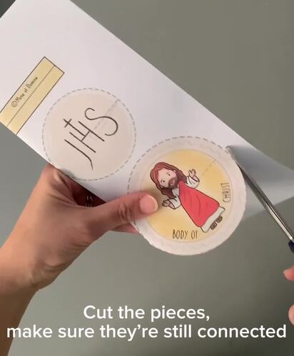 Corpus Christi Body Of Christ Slider Card Interactive Colouring Craft ...