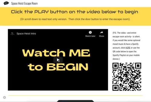 Digital Escape Room (ANY SUBJECT) | Ready-to-Play | "Space Heist"